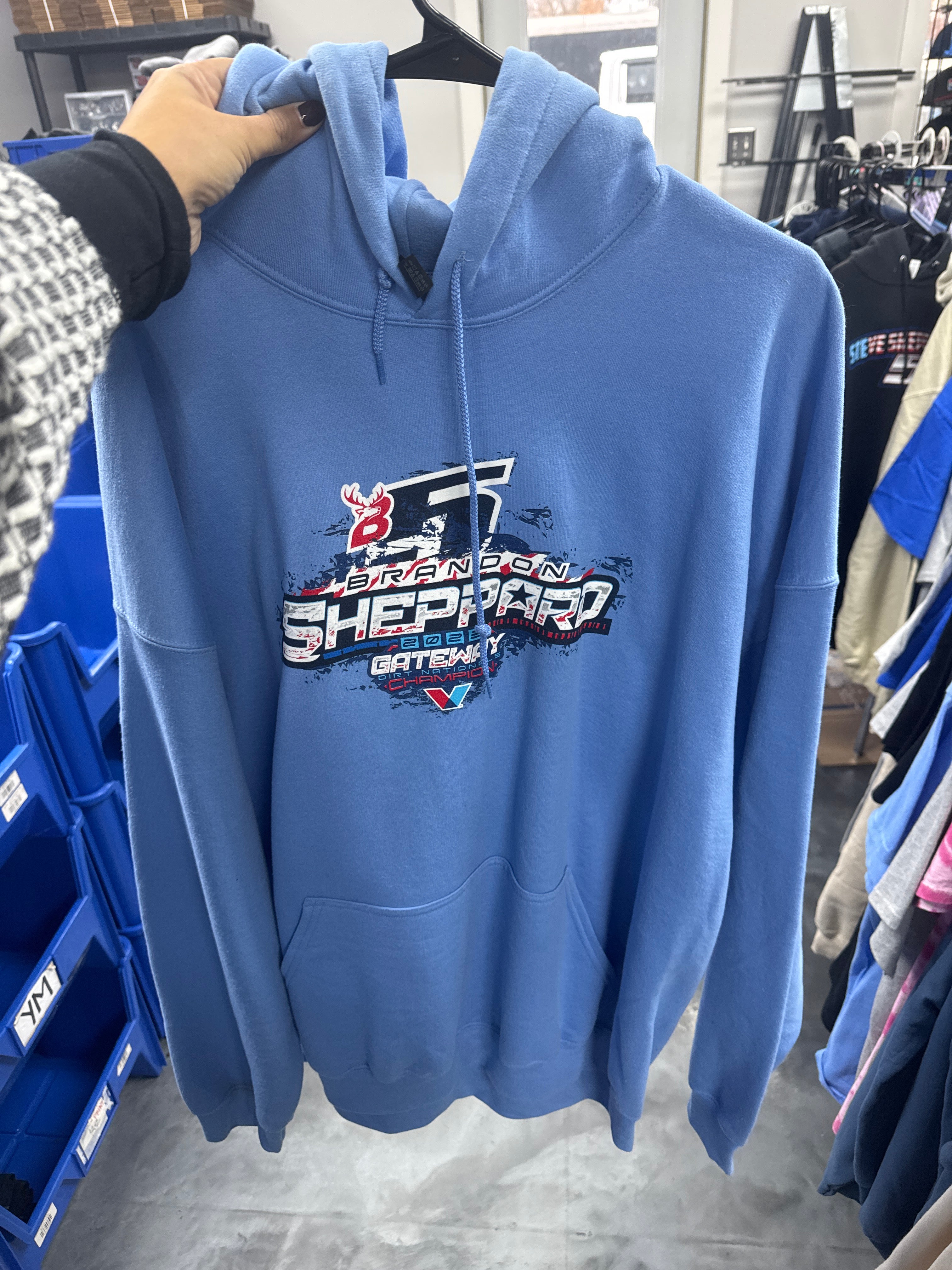 2025 - "BABY BLUE 2023 CHAMPION" HOODIE – BSheppGear